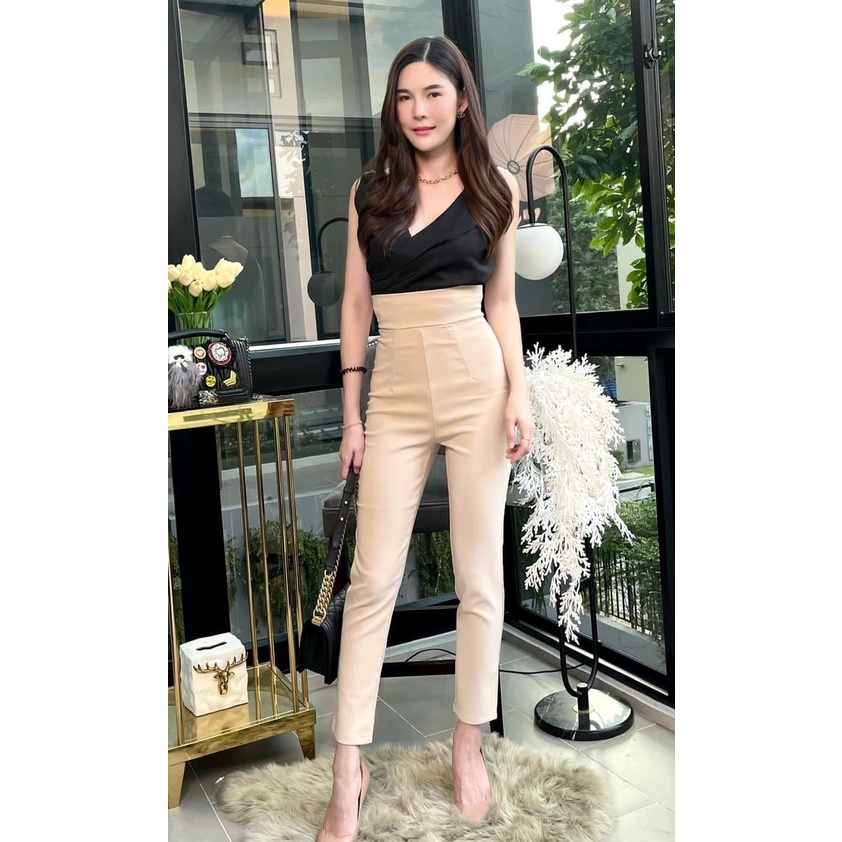 กางเกง กางเกงเอวสูงขาเดฟ💥weena shop 💯 | Shopee Thailand