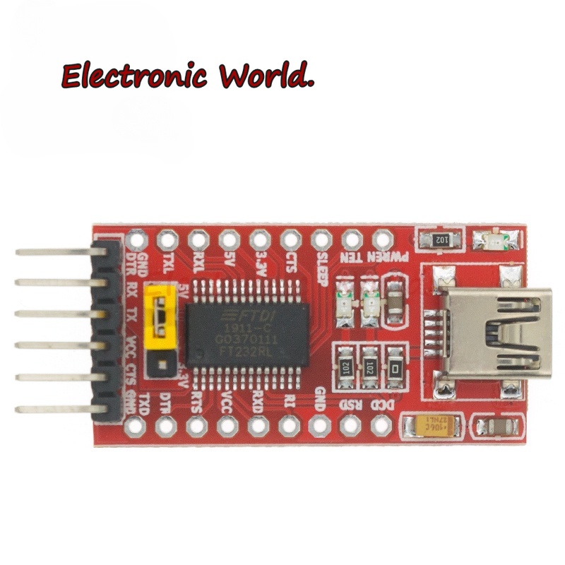อะแดปเตอร์โมดูล FT232RL FTDI USB 3.3V 5.5V เป็น TTL Serial สําหรับ ...