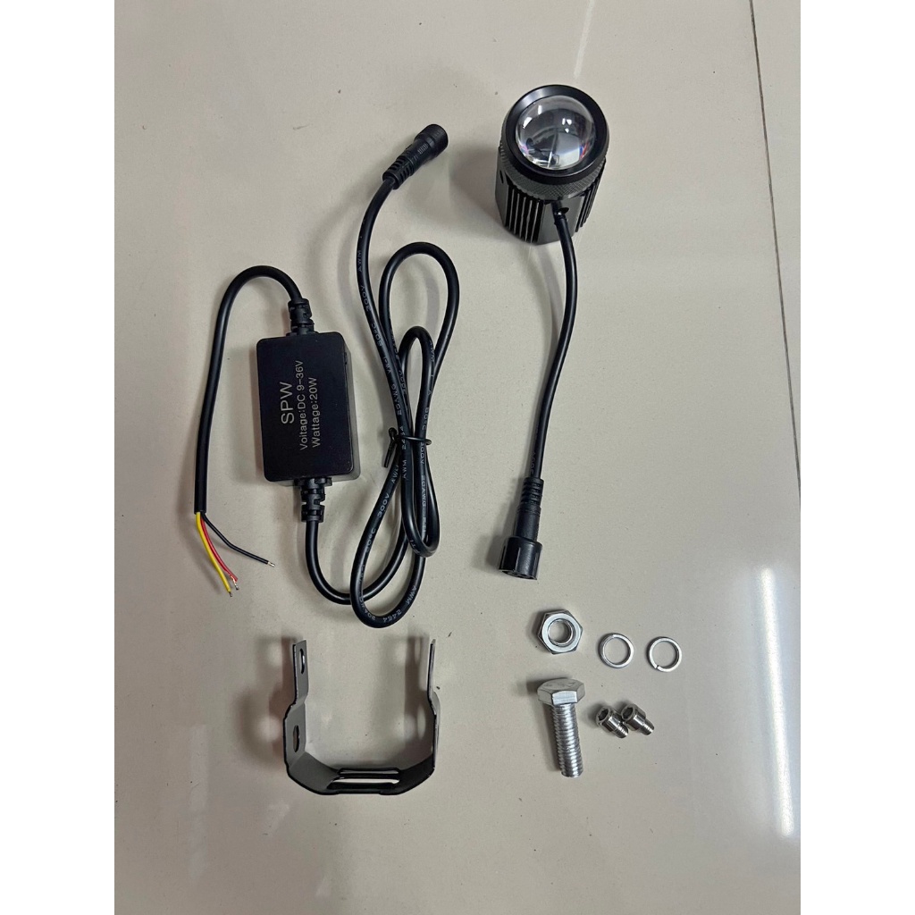 1ชิ้น ไฟสปอร์ตไลท์ LED Mini Driving Light มีพัดลมระบายความร้อนในตัว ไฟ ...
