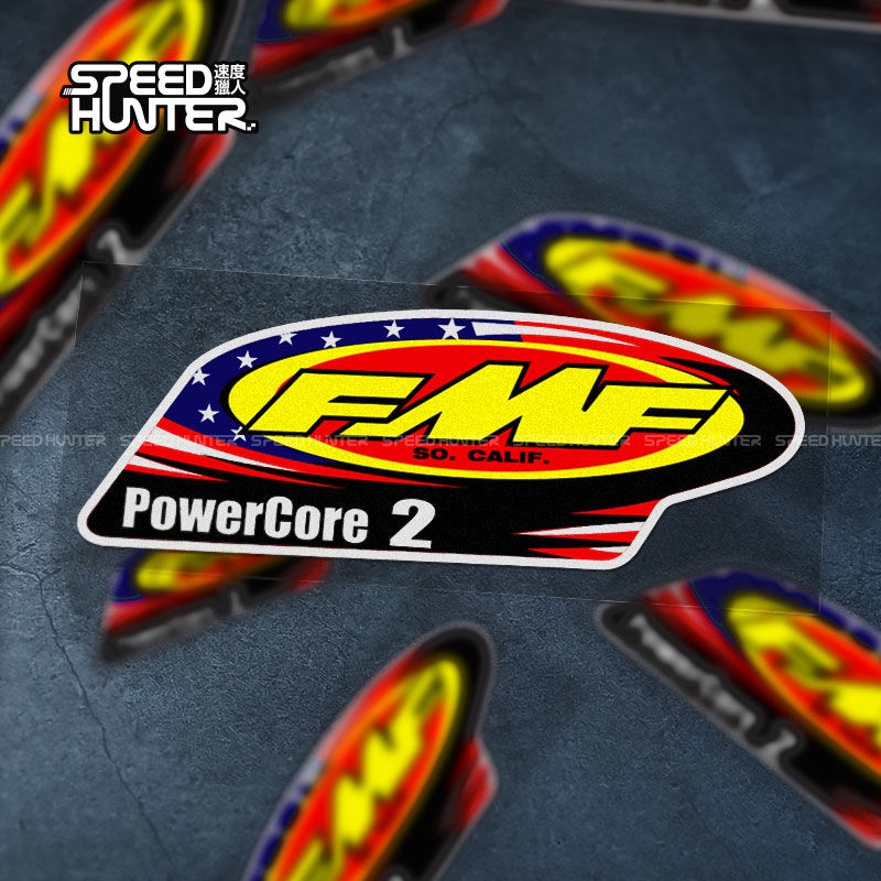 Fmf Powercore 2 ท ่ อไอเสีย Off-Road สติกเกอร ์ รถจักรยานยนต ์ หมวกกันน ...