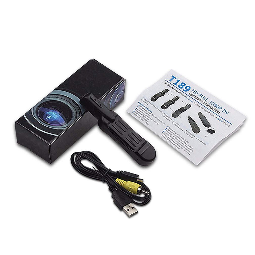 กล้องบันทึกวิดีโอดิจิทัล T189 Full HD 1080P ขนาดเล็ก | Shopee Thailand