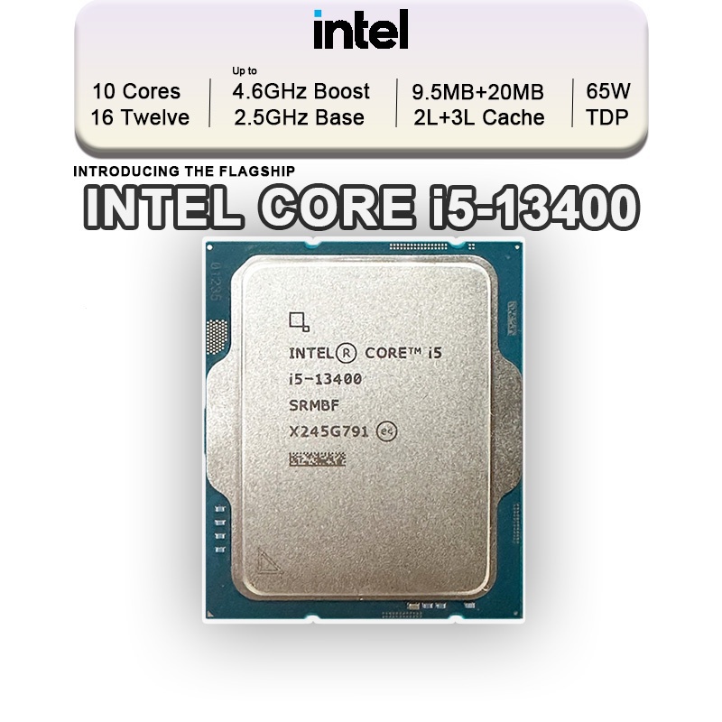 โปรเซสเซอร์ CPU Intel Core i5 13400 i5-13400 2.5 GHz 10-16-Thread 65W LGA 1700 GXCC YYUT ...