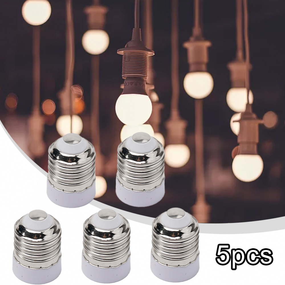 【COLORFUL】Lamp Heads Medium Base PBT 5 Pcs 80-277V Adapter E26 To E12 ...