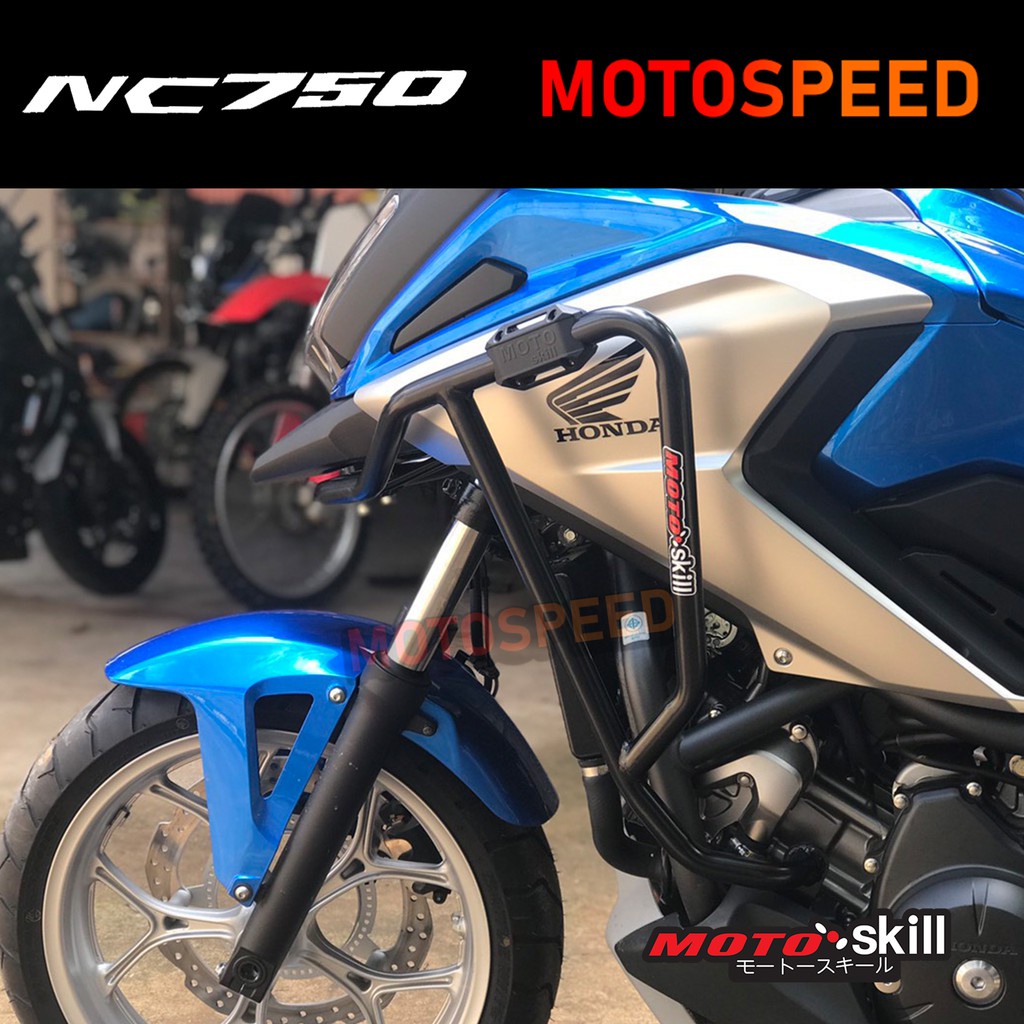 กันล้ม แคชบาร์ สีดำ ทรงใหม่ Crashbar Honda NC750X ใส่ได้ทั้งตัวเกียร์ ...