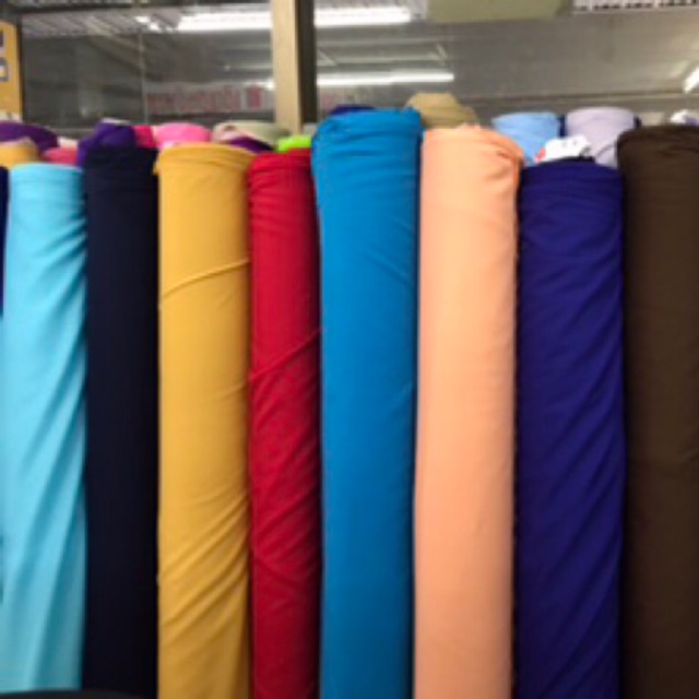 ผ้าเมตร ผ้ากาวเยลซี่ กาวยืด ผ้าซับในกาว หน้ากว้าง 60 นิ้ว ตราผีเสื้อ ...