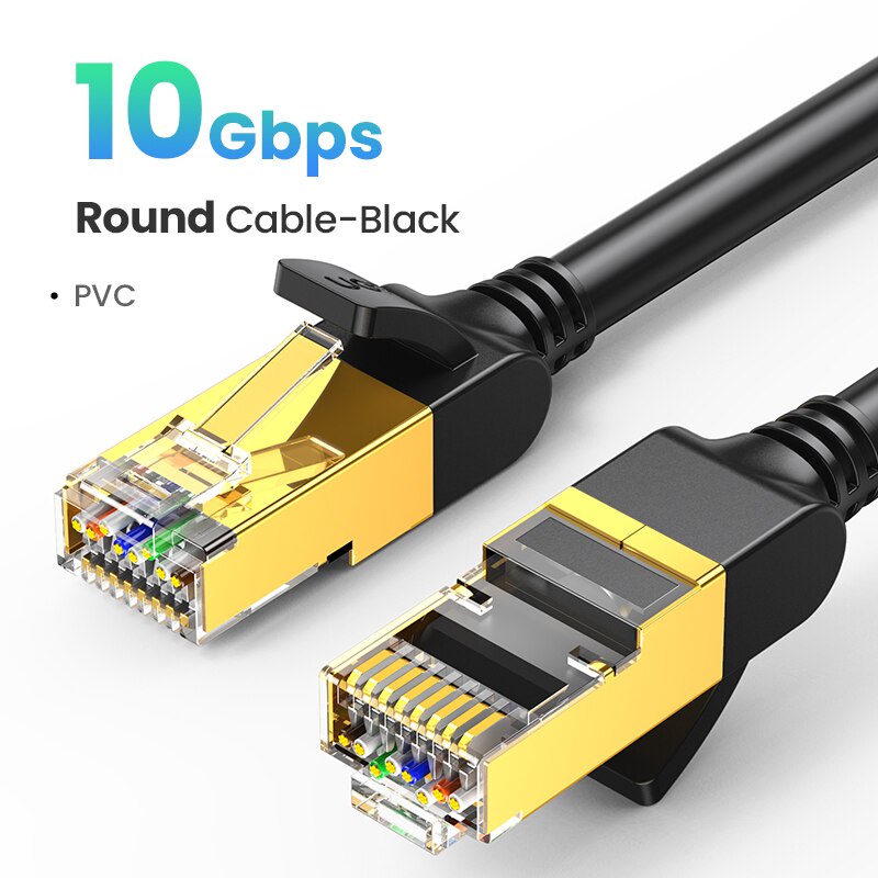 Ugreen Ethernet RJ45 Cable Cat7 10Gbps Network Cable Braided Flat ...