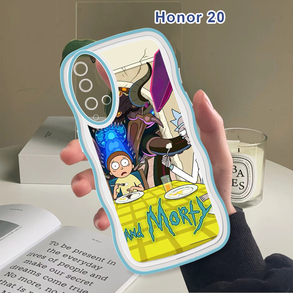 สําหรับ Honor 20 9X V20 V30 Pro เคสโทรศัพท์มือถือแบบนิ่ม กันกระแทก กันรอยกล้อง ลายคลื่น Rick and ...