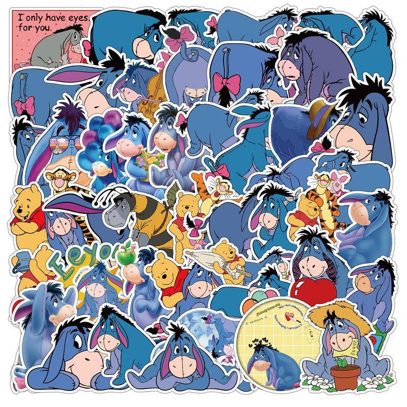 สติ๊กเกอร์ Disney Eeyore (50 แผ่น ไม่ซ้ำ) | Shopee Thailand