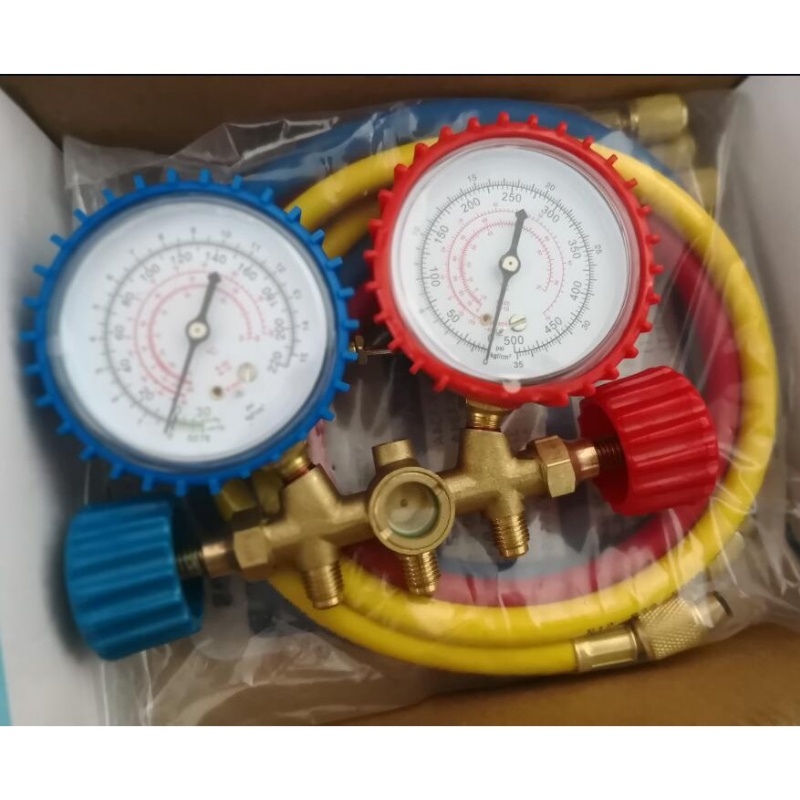 CT-536G เกจ์ชุดเติมน้ำยาแอร์ เกจ์วัดน้ำยาแอร์ +สาย 35 นิ้ว R134a,R12,R22,R404 เกจ์เติมน้ำยาแอร์ ...