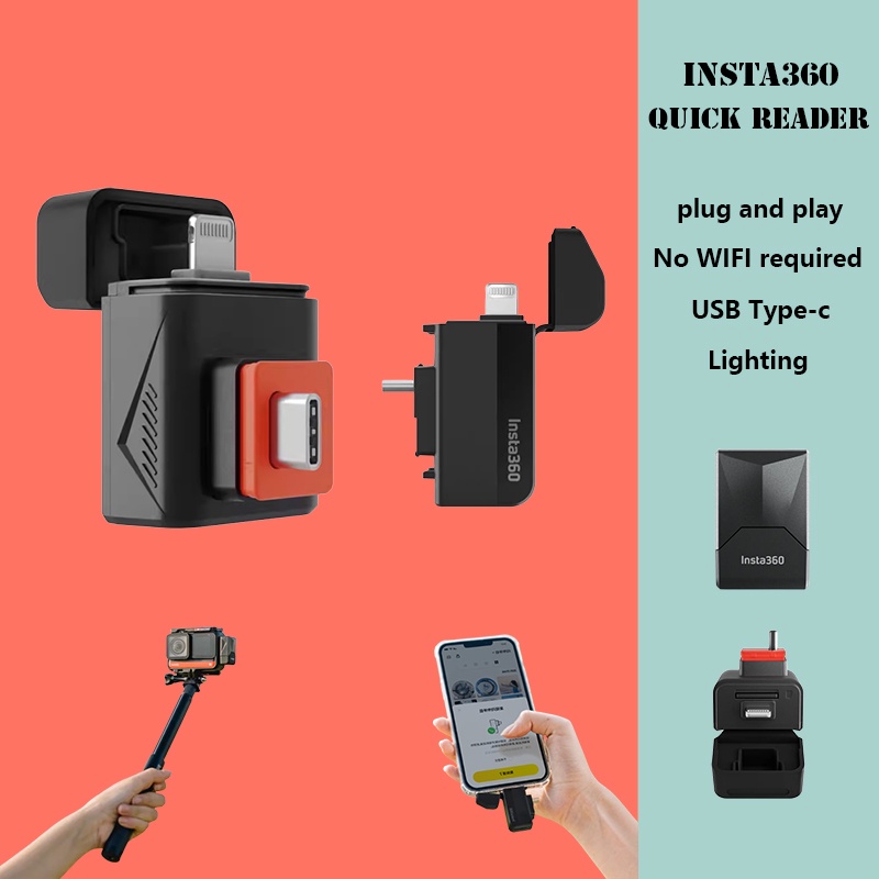 Insta360 ONE RS เครื่องอ่านการ์ด SD Quick Reader QuickReader | Shopee ...