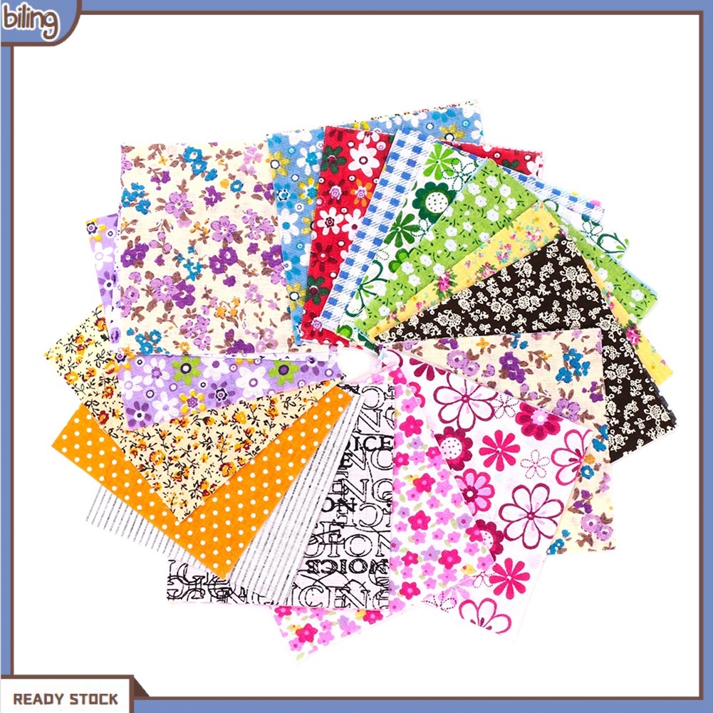 {biling} 30 ชิ้น DIY ผ้าสมุดภาพ ควิลท์ เย็บผ้า ลายดอกไม้ เย็บปะติดปะต่อ ...