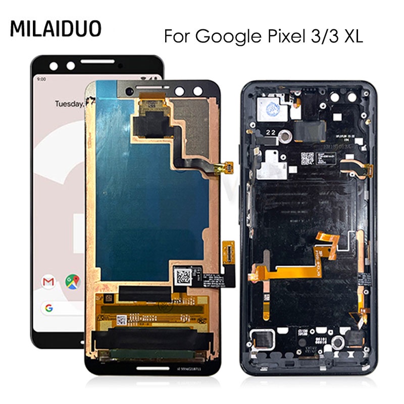 สําหรับ Google pixel 3 / พิกเซล 3 XL 3XL จอแสดงผล LCD Touch Screen ...