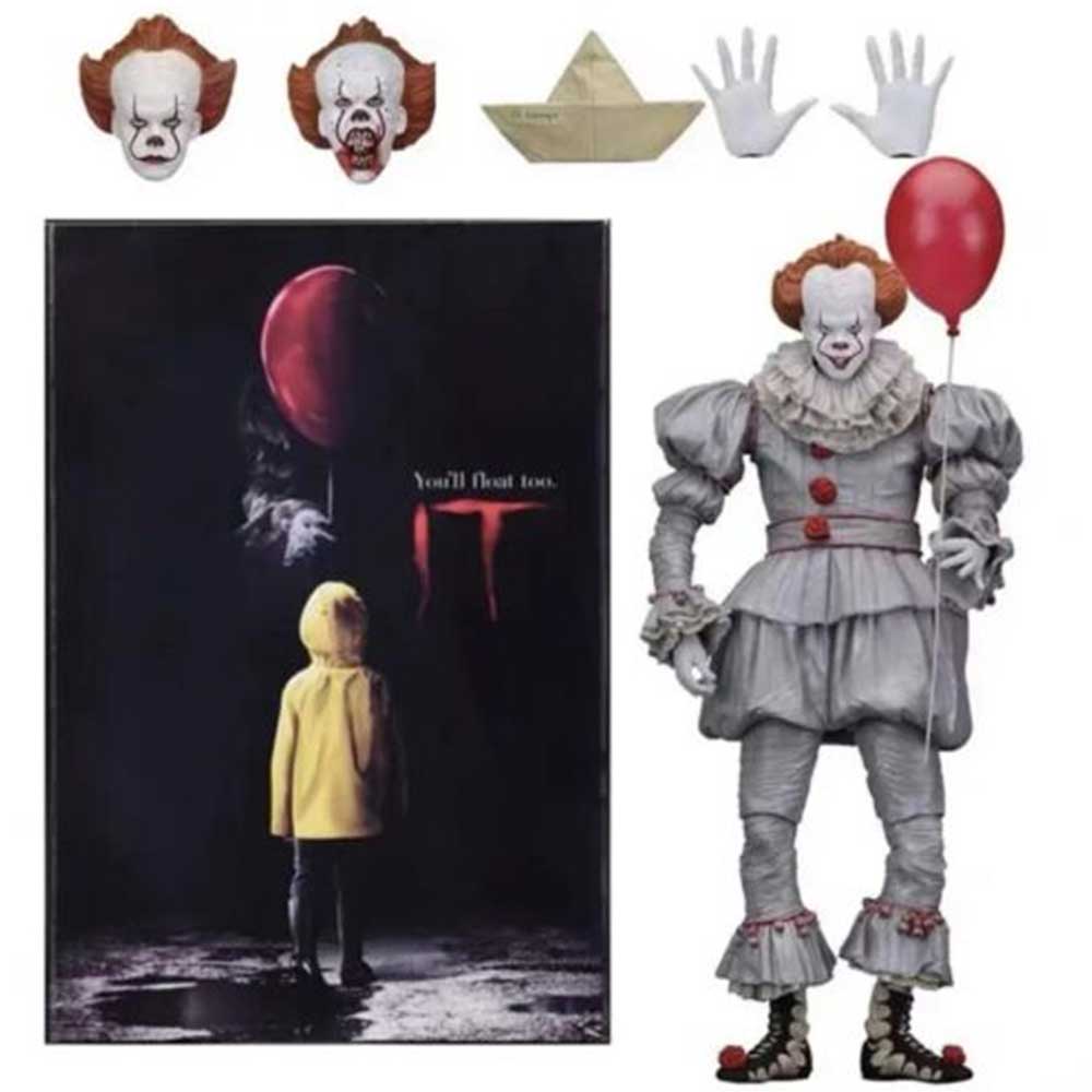 NECA Stephen King's It the Clown Pennywise PVC Horror Action Figure ...