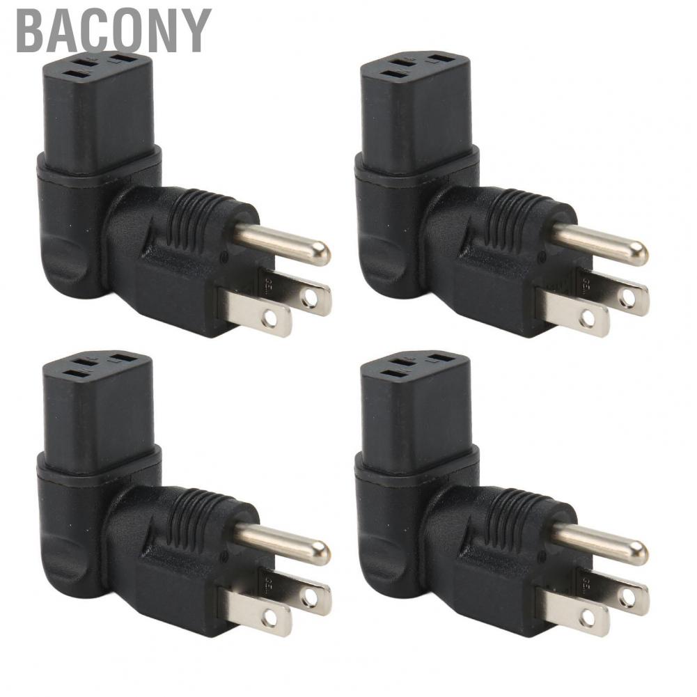 Bacony PDU Power Plug Adapter 5‑15P To IEC320 C13 Converter 3 Prong ...
