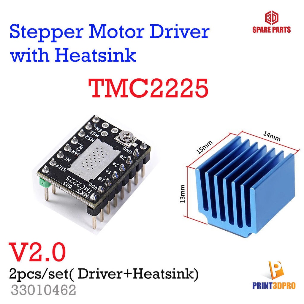 3D Printer Parts Stepper Motor Driver TMC2208 TMC2209 TMC2225 with ...