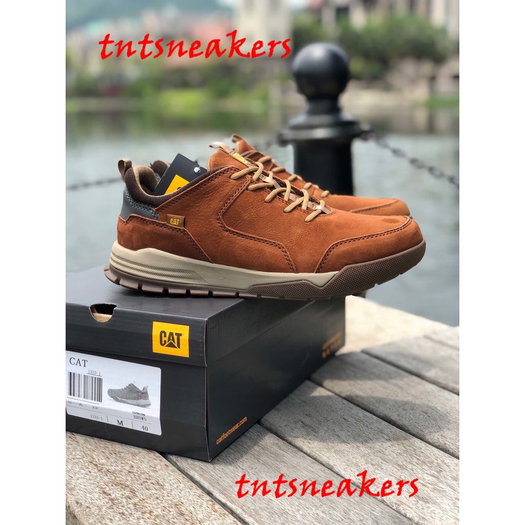 Original Caterpillar Men FOOTWEAR Work Genuine Leather Boot Shoes ...