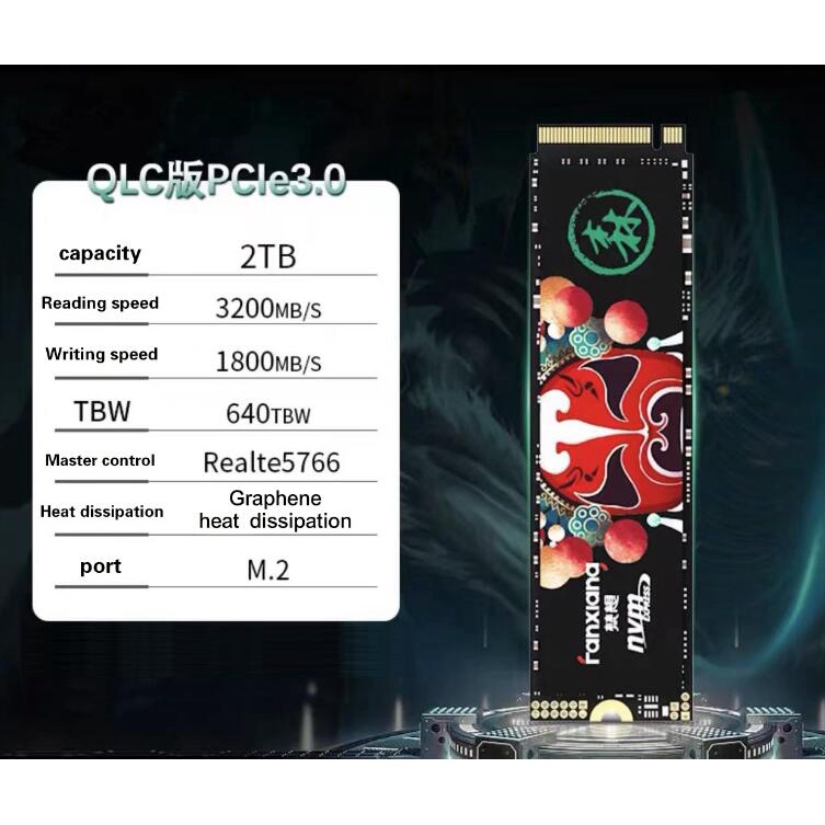 Fanxiang โซลิดสเตทไดรฟ์ภายใน S500 S500Pro M2 SSD 256GB 512GB 1TB 2TB Max 3500MB/s SSD M.2 NVMe ...