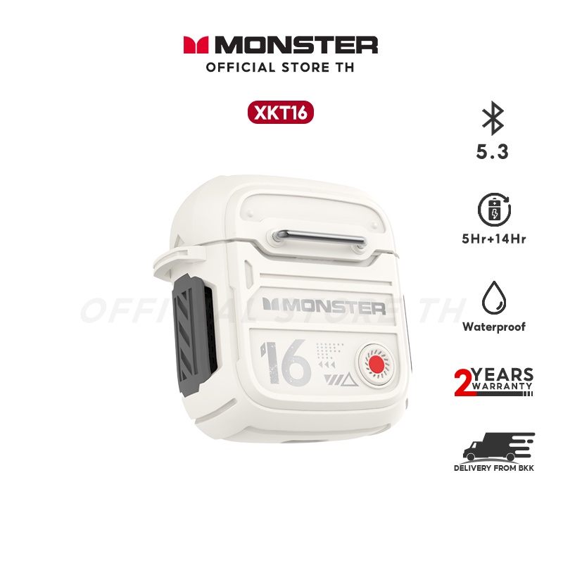 Monster XKT16 หูฟังบลูทูธไร้สาย สไตล์เมค LED Lighting เอชดีโทร โหมดเกม ...