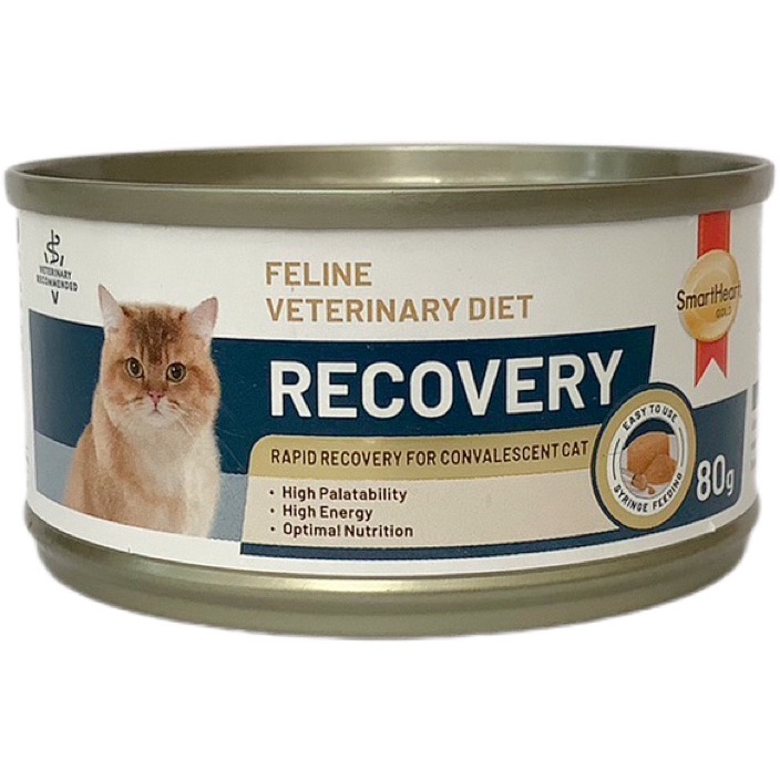 Smartheart Gold Feline Recovery อาหารเปียกสำหรับแมวป่วย 80g 1 กระป๋อง ...