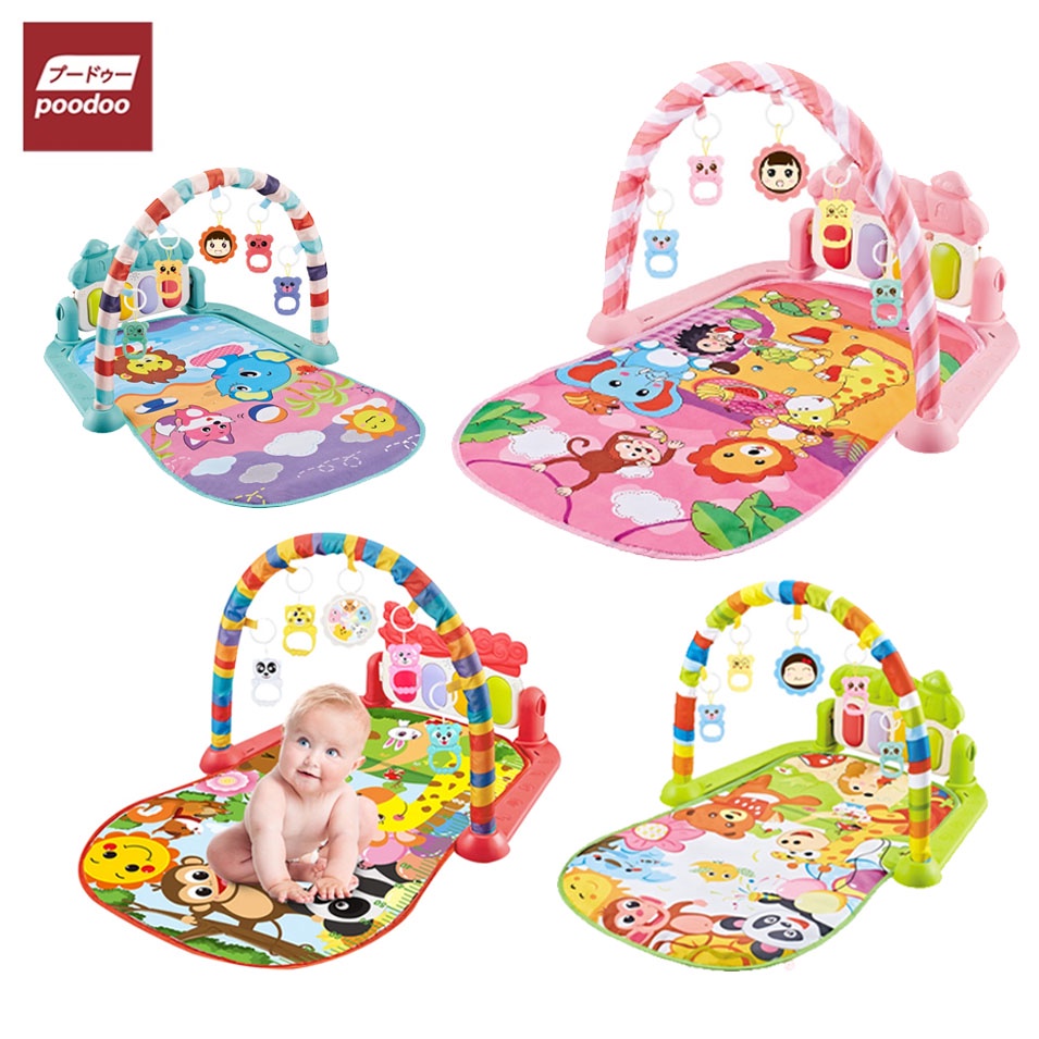 poodoo เพลยิมโมบายเด็กเล็ก พร้อมแป้นเปียโน สีพาสเทลน่ารัก ลายการ์ตูน ...