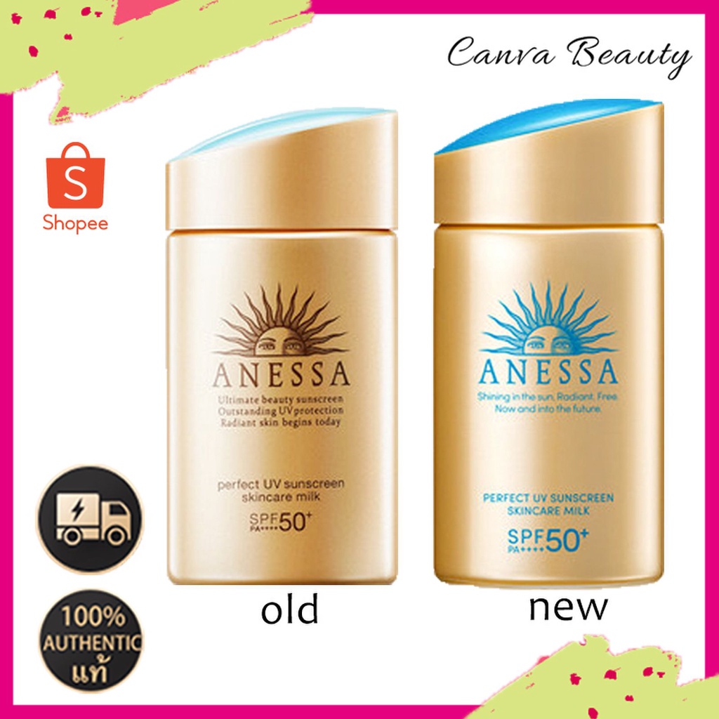 Anessa Perfect UV Sunscreen annessa กันแดด SPF50+ PA++++ 60 มล. ...