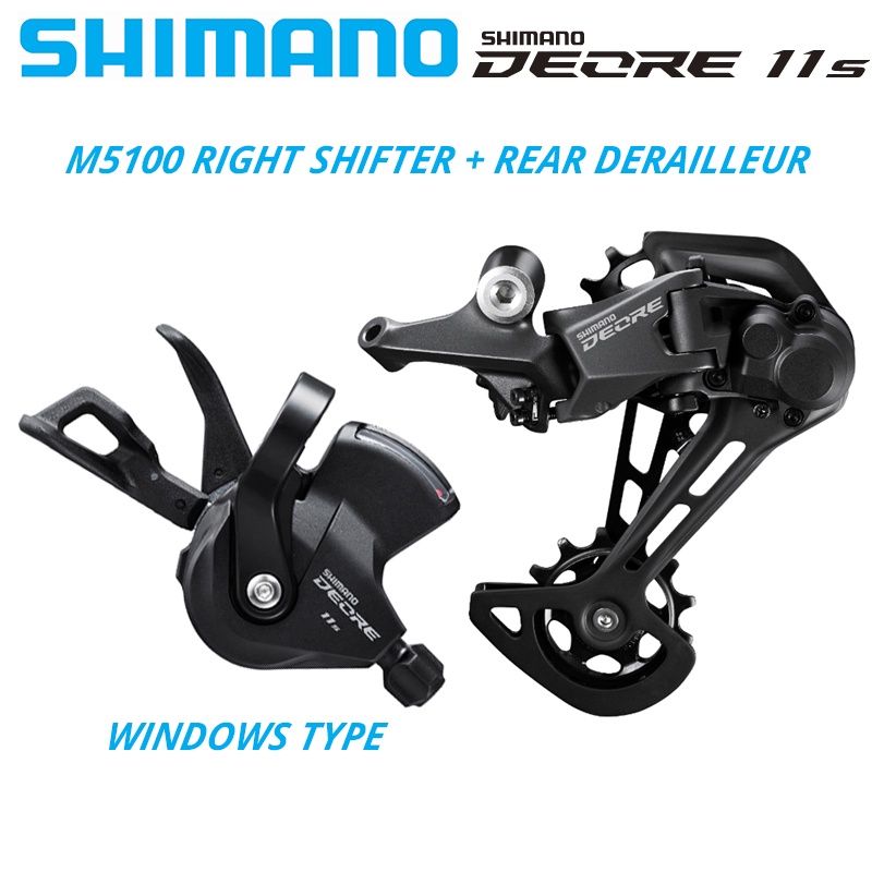 SHIMANO DEORE M5100 SL RD 1X11Speed groupset SL-M5100 SHIFT LEVER ขวา RD-M5100ด้านหลัง ...