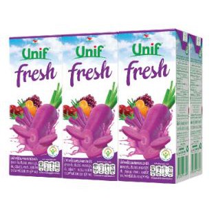 ยูนิฟ เฟรช น้ำผักผลไม้รวม ผสมแครอทม่วง40% 250ML. ไซส์ 6กล่อง UNIF FRESH ...