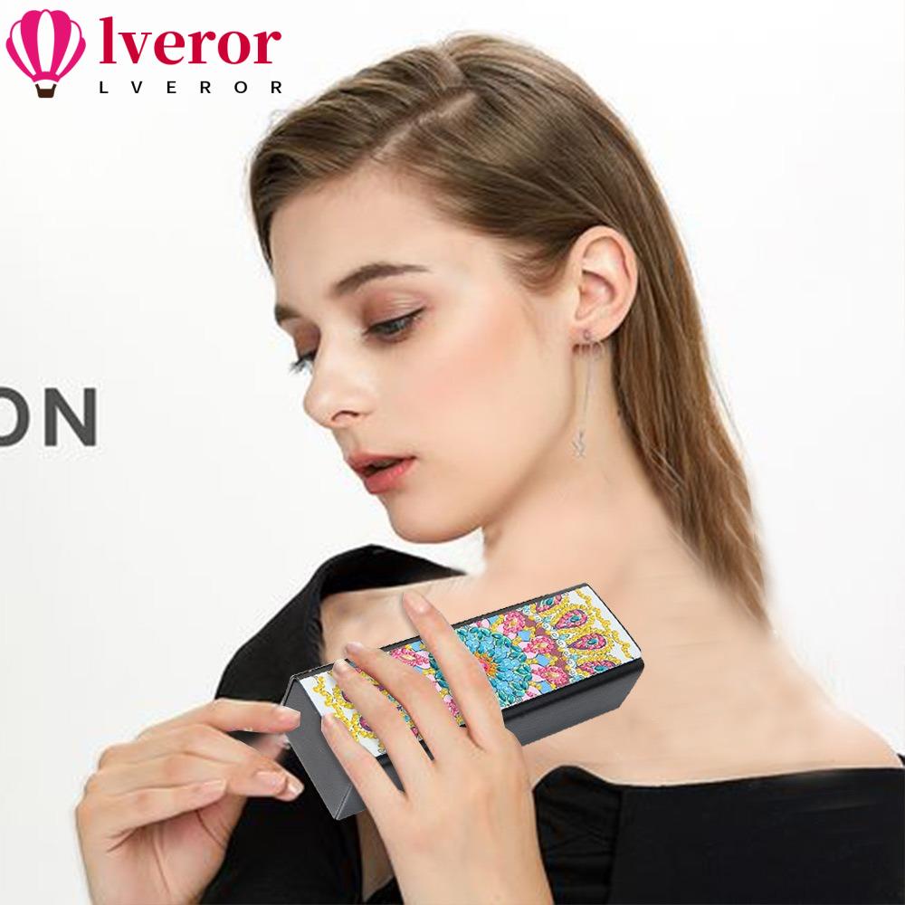Lveror กล่องแว่นตากันแดด หนัง ประดับพลอยเทียม | Shopee Thailand