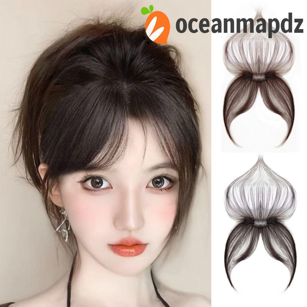 Oceanmapdz 3D แปดตัวละคร ผมหน้าม้า ไร้รอยต่อ ลานูโก้ ขนปุย ปลอม คลิป หน้าผาก ฝรั่งเศส หน้าม้า ...