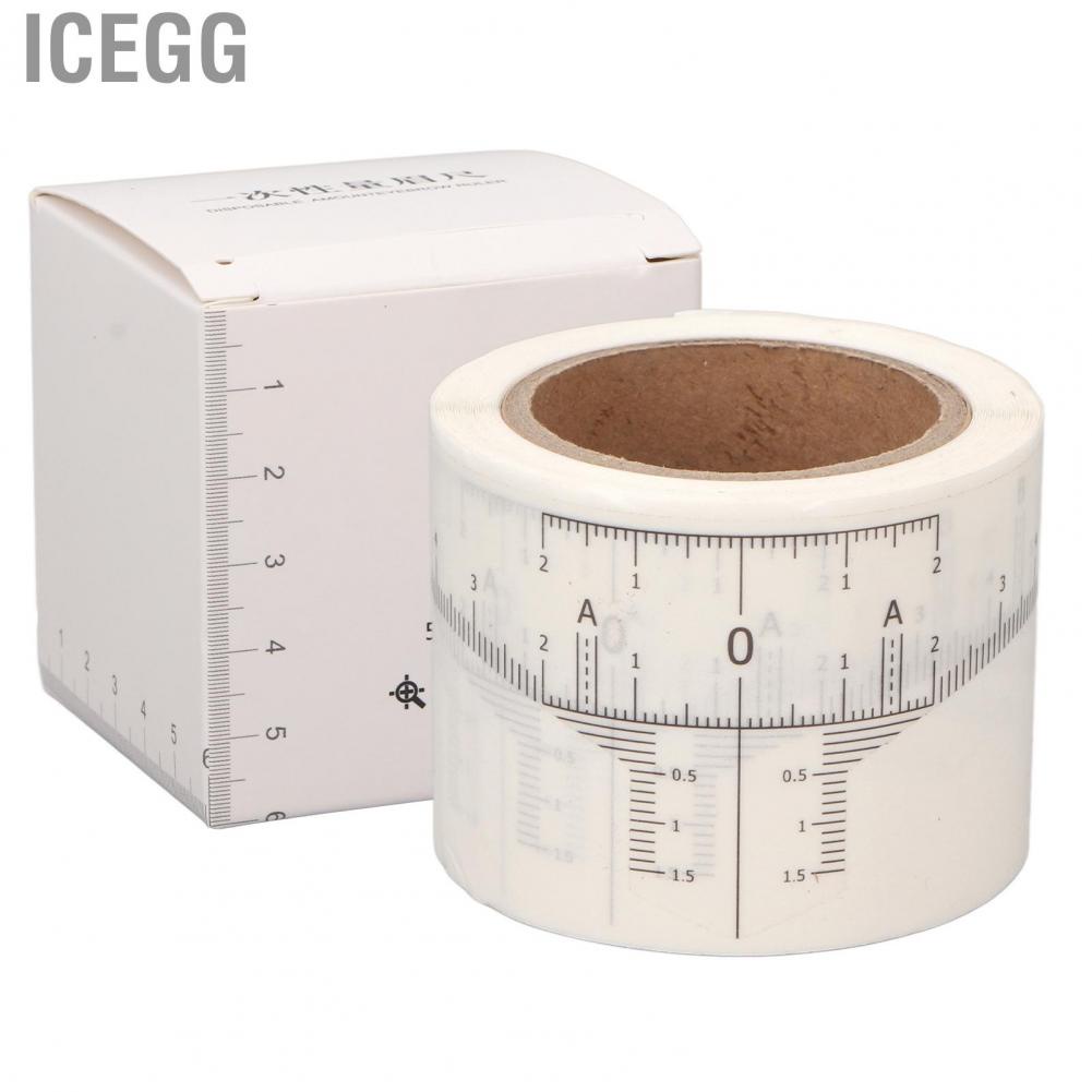 Icegg 1 Roll Eyebrow Ruler Stencil Transparency Clear Plastic | Shopee ...