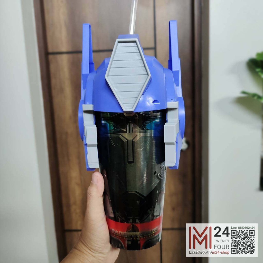 (1 ใบ) 32 oz. แก้วน้ำพร้อมท็อปเปอร์ ออฟติมัส ไพร์ม ทรานส์ฟอร์เมอร์ส ...