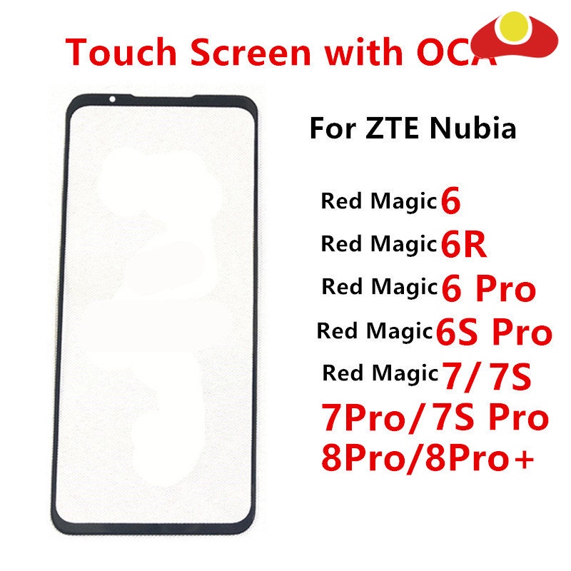 อะไหล่หน้าจอสัมผัส LCD สีแดง สําหรับ ZTE Nubia Red Magic 8 Pro 6 6R 6S ...