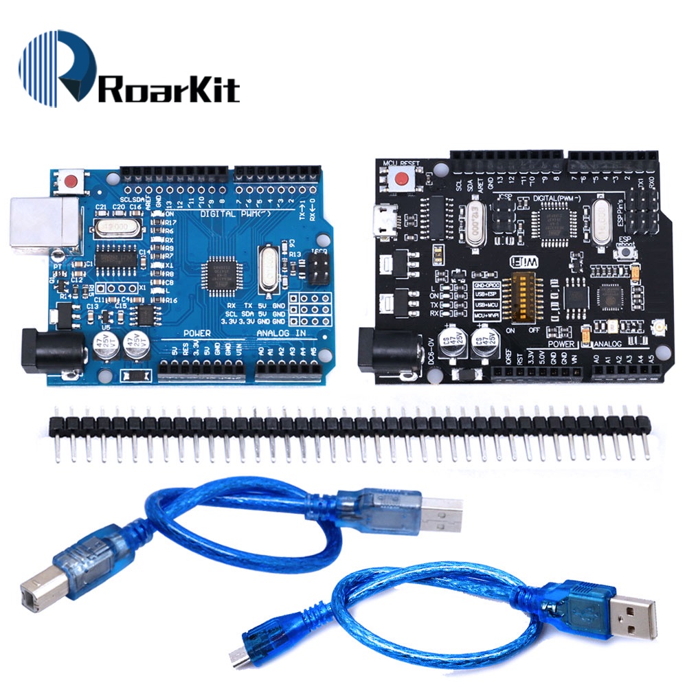 Uno R3 CH340 อย่างเป็นทางการกล่อง WiFi ATMEGA328P ชิปเชลล์ CH340G ...