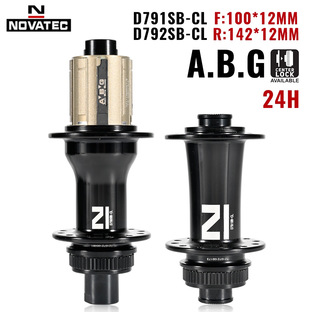 NOVATEC D791SB-CL D792SB-CL Center ล็อคเบรค MTB hubs Thru Axle 100x12 ...