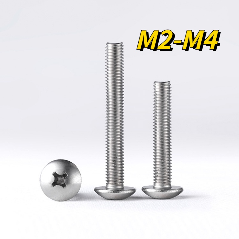 [XNY] สกรูหัวแบน สเตนเลส 304 ขนาดใหญ่ M2 M3 M4 | Shopee Thailand