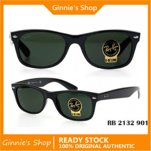 [ของแท้ แว่นกันแดด ฤดูร้อน ใหม่ Wayfarer RB2132 901 55 มม. ผู้ชาย ...