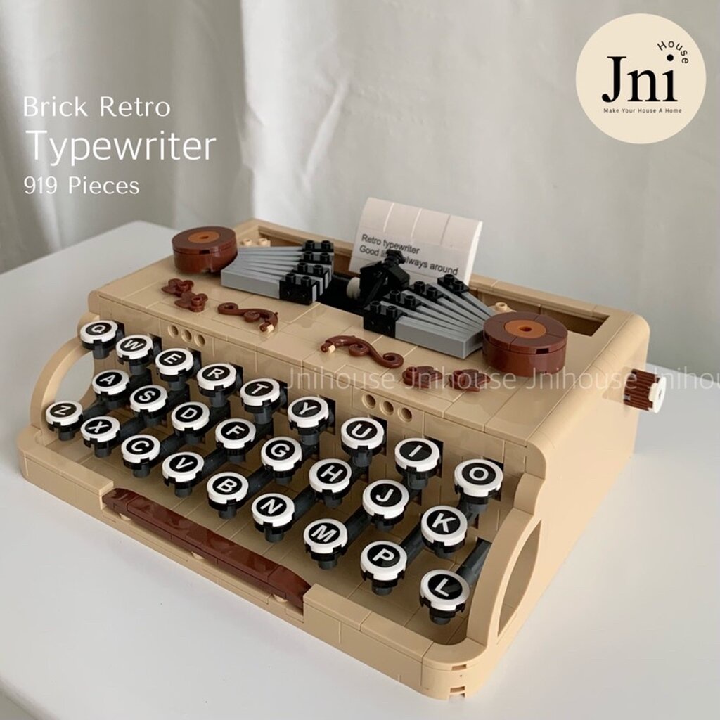 [พร้อมส่ง] Jnihouse : ตัวต่อเครื่องพิมพ์ดีด (Brick Retro Typewriter ...