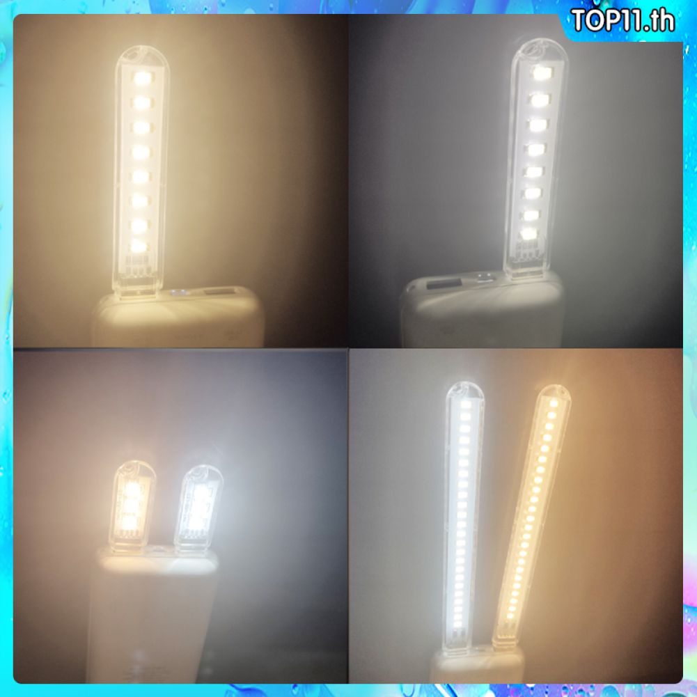 แบบพกพา Mini Usb Led ไฟอ่านหนังสือ Super Bright Dc 5v 3led 8 ไฟ Led ...