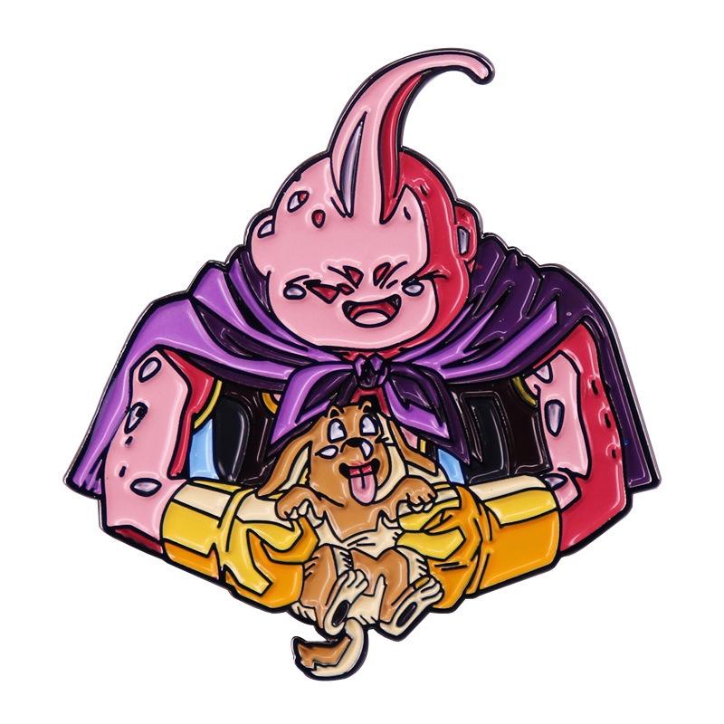 เข็มกลัด รูปการ์ตูน Dragon Ball Demon Buuu สีชมพู สไตล์ญี่ปุ่น สําหรับ ...