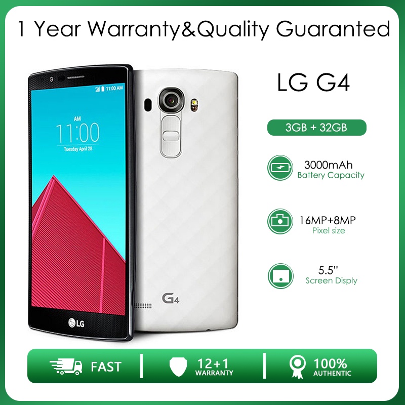 สมาร์ทโฟน LG G4 Dual Sim 32GB 3GB RAM 4G LTE Quad-core 13MP 5.5 นิ้ว ...