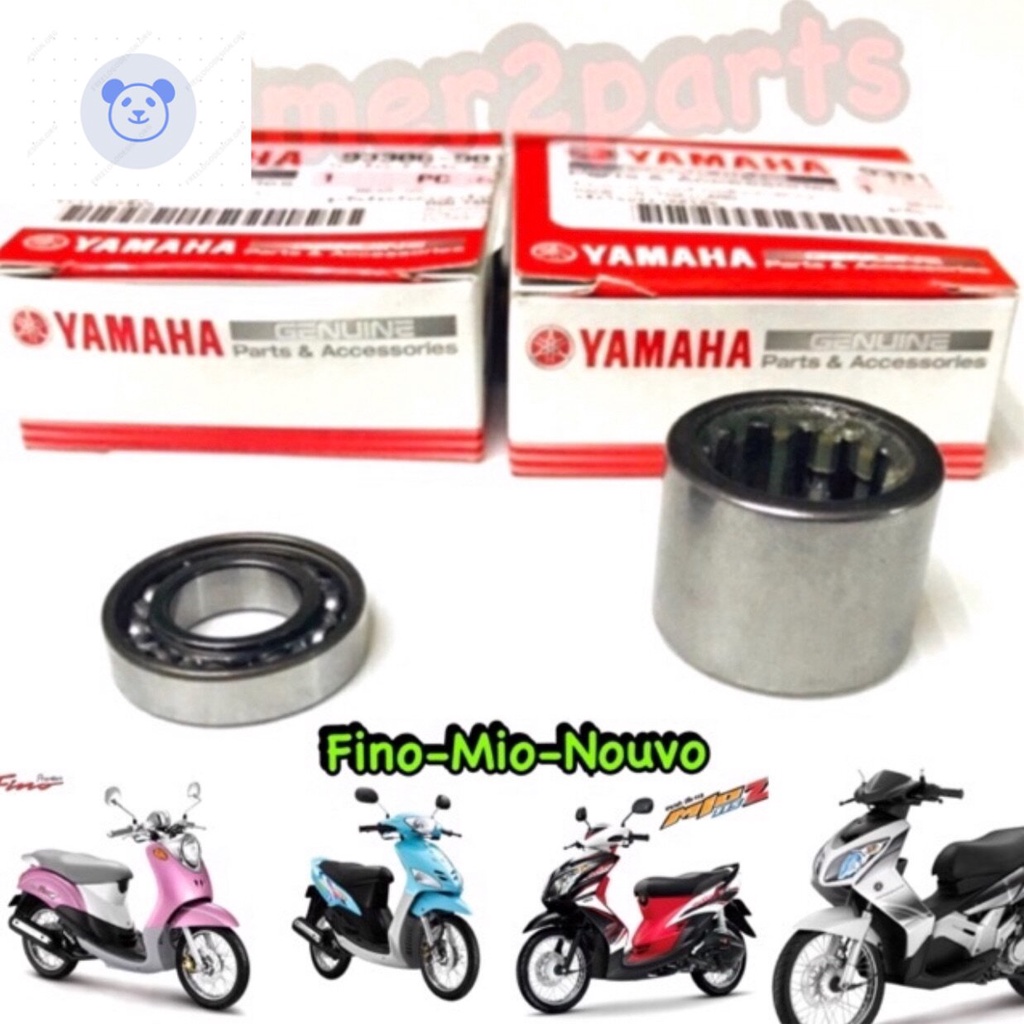 ชิ้นส่วนและอะไหล่มอเตอร์ไซค์ Fino Mio Nouvo ** ลูกปืนครัชหลัง (ชุด2ลูก ...