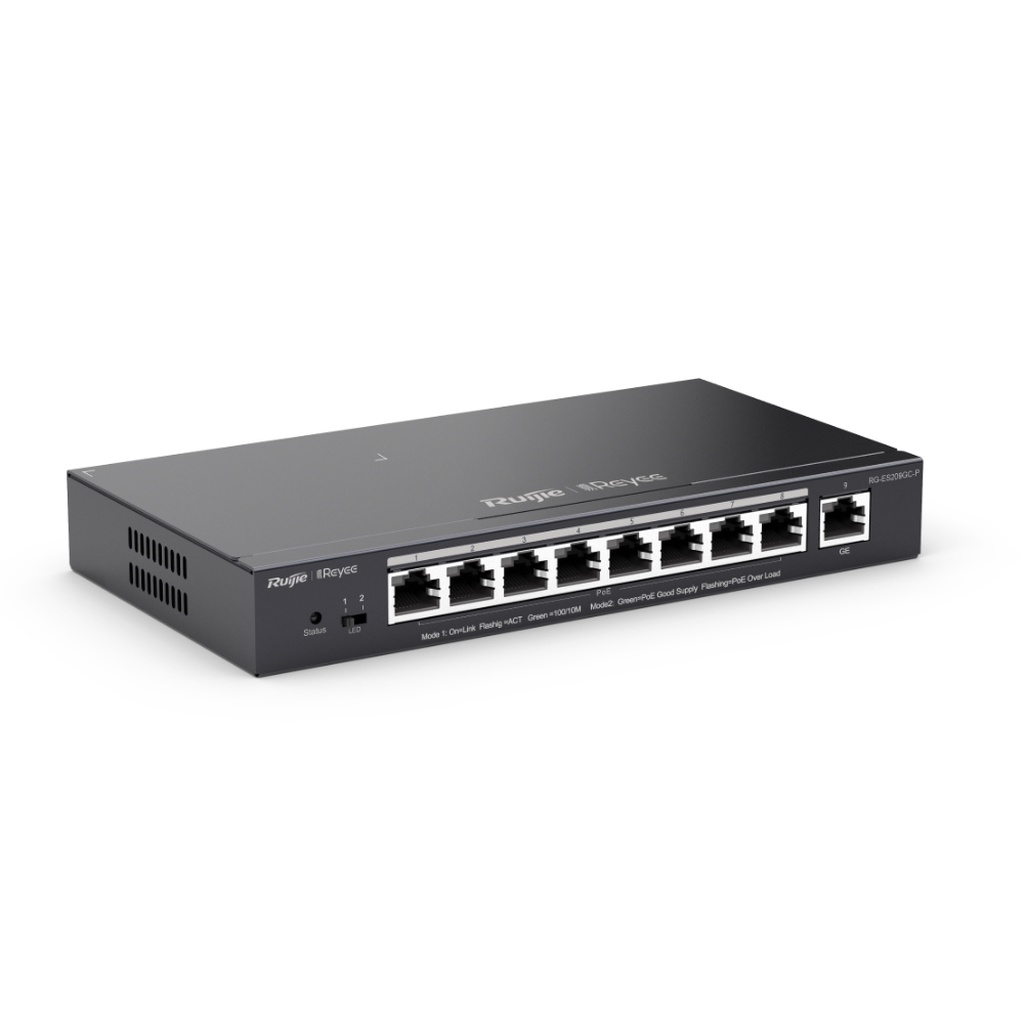 RUIJIE RG-ES209GC-P 9-Port Gigabit Managed Switch with 8 PoE+ Ports ...