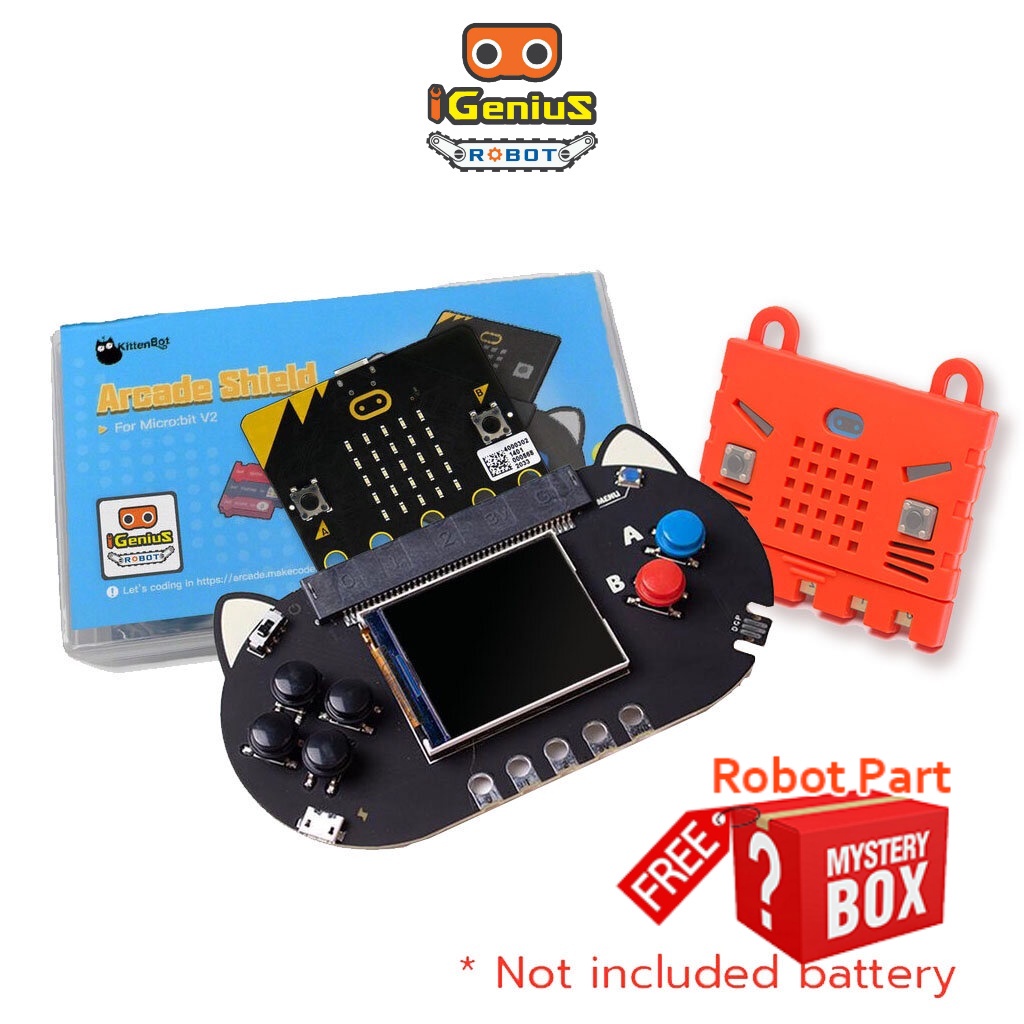 จอยเขียนโปรแกรม เกมส์ ใช้กับบอร์ดไมโครบิต Microsoft Makecode Arcade ...