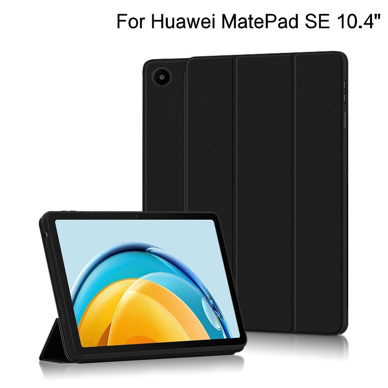 เคสแท็บเล็ตหนัง PU แบบฝาพับ พร้อมขาตั้ง สําหรับ Huawei MatePad SE 10.4 นิ้ว 2023 MatepadSE 10.4 ...