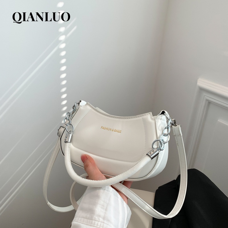 QIANLUO กระเป๋าสะพายข้าง กระเป๋าถือ หรูหรา สไตล์ฝรั่งเศส แฟชั่นสําหรับ ...