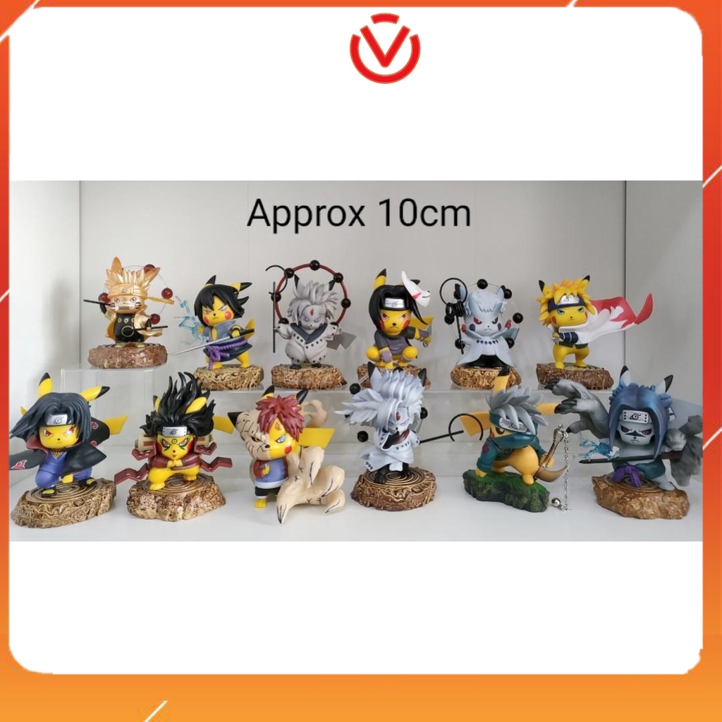 [สินค้าของแท้]pikachu Cosplay Naruto Model Toy พร้อมตัวละครสุดน่ารัก ...