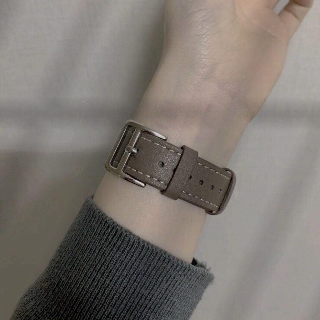 พร้อมส่ง!! สายหนังPU+พร้อมกล่อง สายนาฬิกา smart watch ขนาด38/40/41mm ...