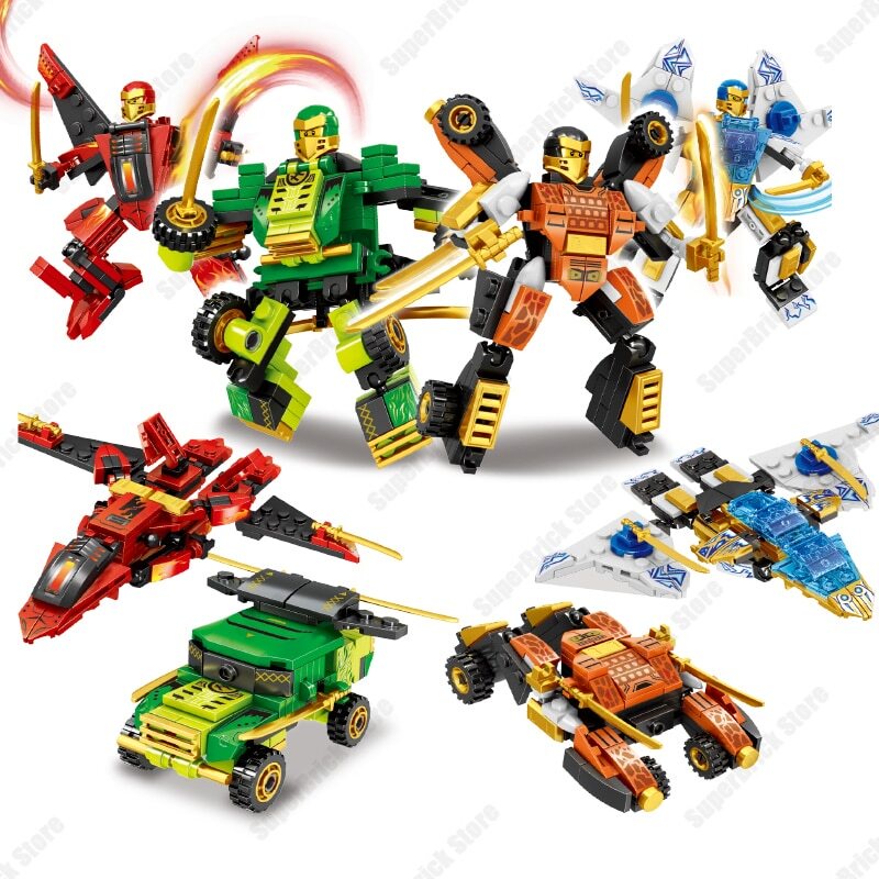 2023 Ninja Legacy Kai Jay Zane Lloyd War Armor Mech Mini Action Figure ...