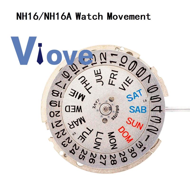 Nh16 NH16A กลไกนาฬิกาข้อมืออัตโนมัติ ความแม่นยําสูง ปฏิทินคู่ สามขา ...