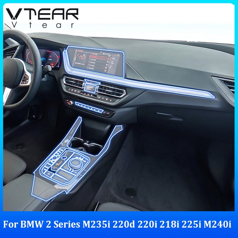 Vtear ฟิล์ม TPU นิ่ม แบบใส ป้องกันพวงมาลัยรถยนต์ สําหรับ BMW 2 Series M235i 220d 220i 218i 225i ...